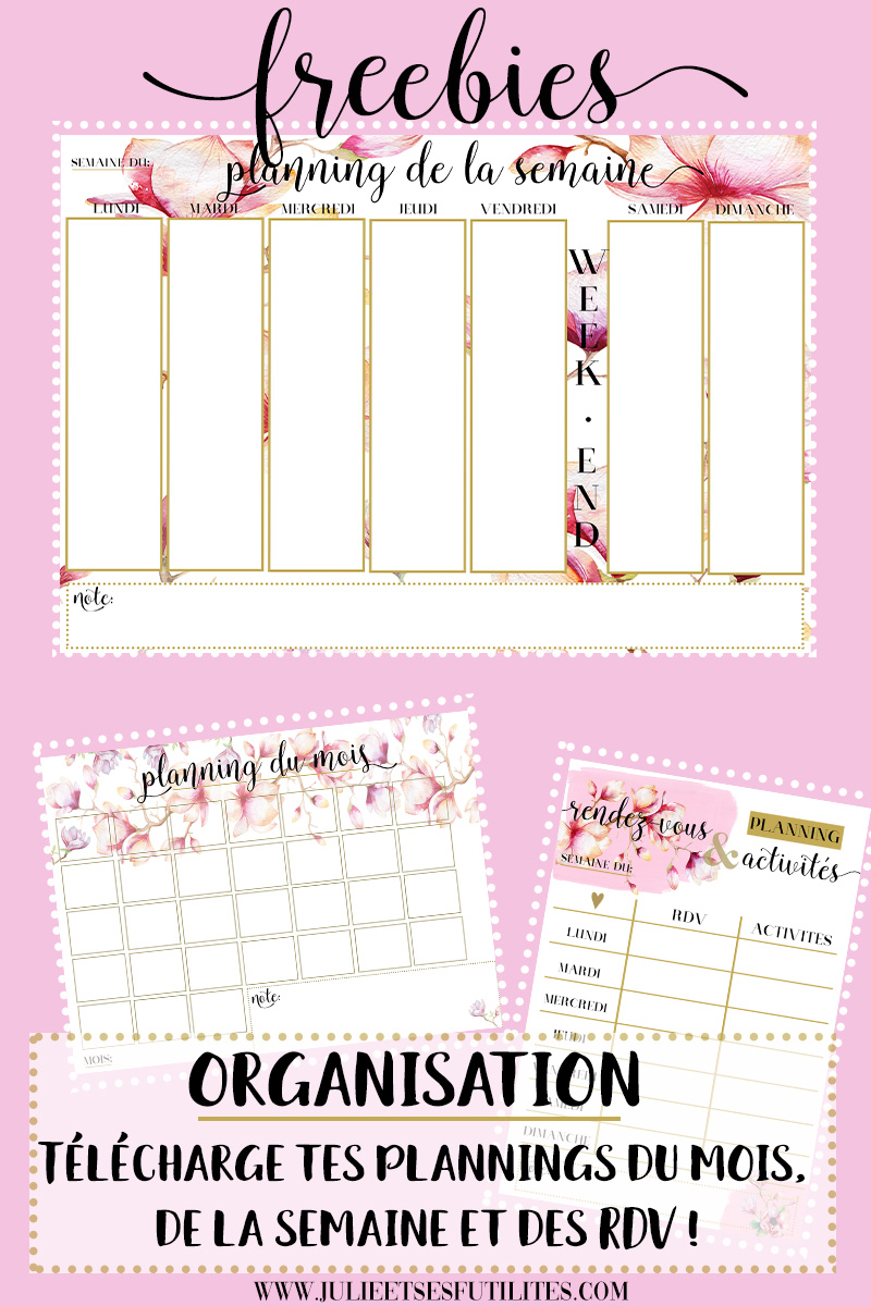 Planner pour s'organiser au quotidien